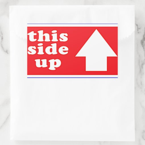 This Side Up Shipping Label | Zazzle