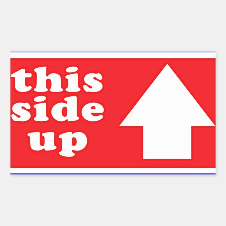 This Side Up Shipping Label | Zazzle