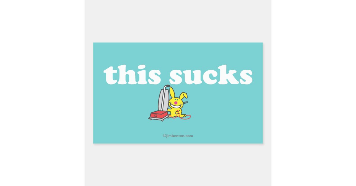 This Sucks Rectangular Sticker | Zazzle