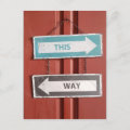 This Way - Which Way? Confusing Street Signs Postcard | Zazzle