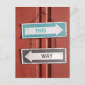 This Way - Which Way? Confusing Street Signs Postcard | Zazzle