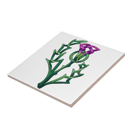 Thistle Ceramic Tile | Zazzle