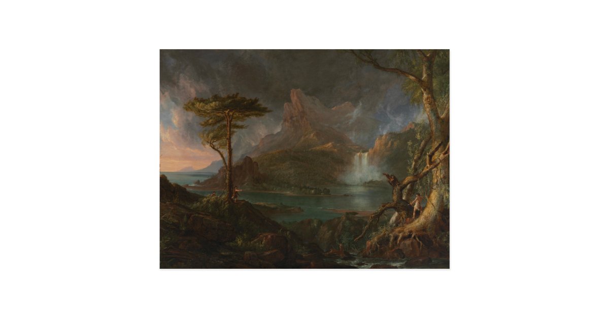 Thomas Cole - A Wild Scene Postcard | Zazzle.com