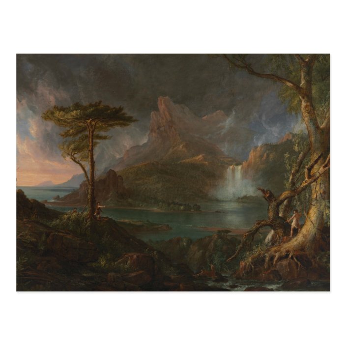 Thomas Cole - A Wild Scene Postcard | Zazzle.com