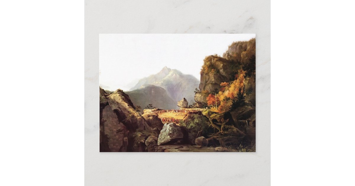 Thomas Cole- Scene from 'The Last of the Mohicans' Postcard | Zazzle