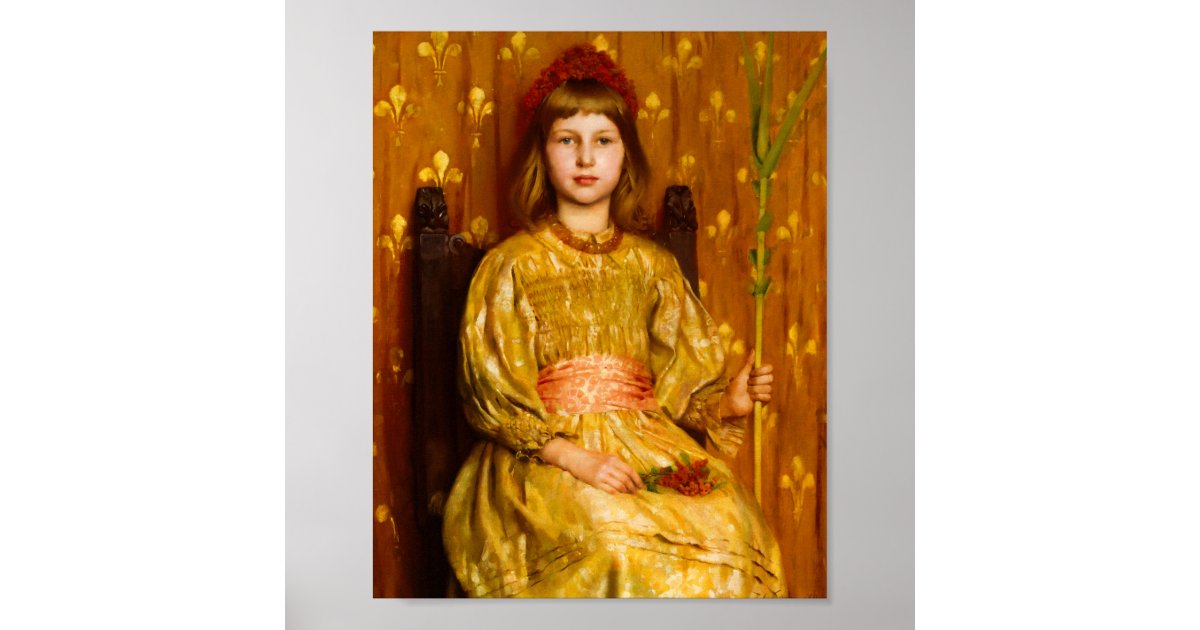 Thomas Cooper Gotch: My crown and scepter, 1891 Poster | Zazzle