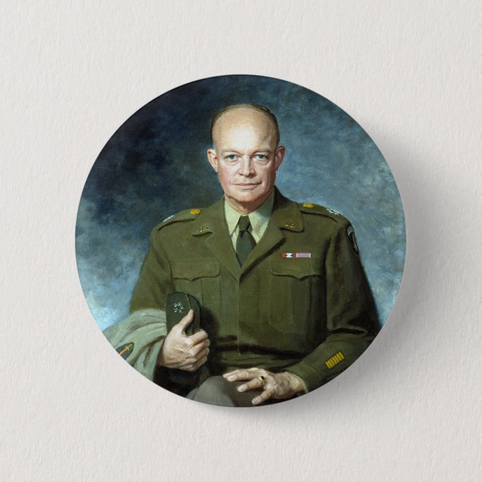 Thomas Edgar Stephens Dwight D. Eisenhower Button | Zazzle