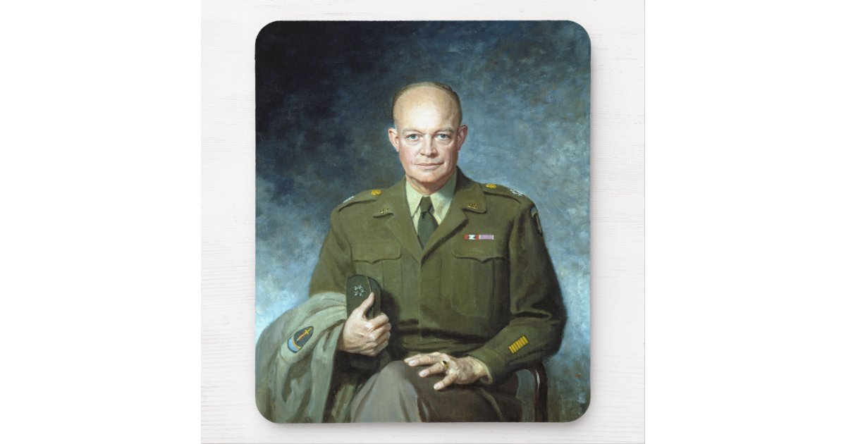 Thomas Edgar Stephens Dwight D. Eisenhower Mouse Pad | Zazzle