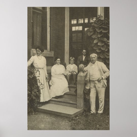 Thomas Edison and Family Poster | Zazzle.com