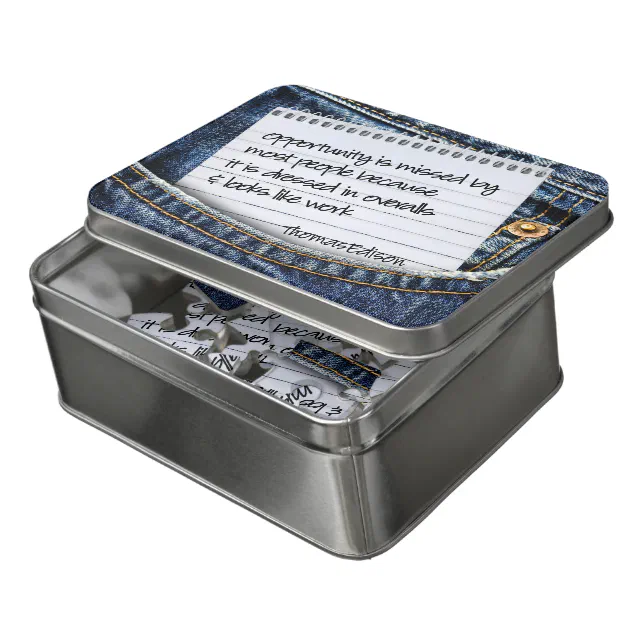 Thomas Edison Inspirational Quote Opportunity Box Jigsaw Puzzle | Zazzle