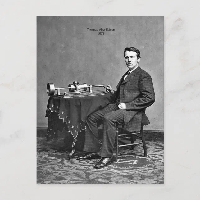 Thomas Edison Postcard | Zazzle