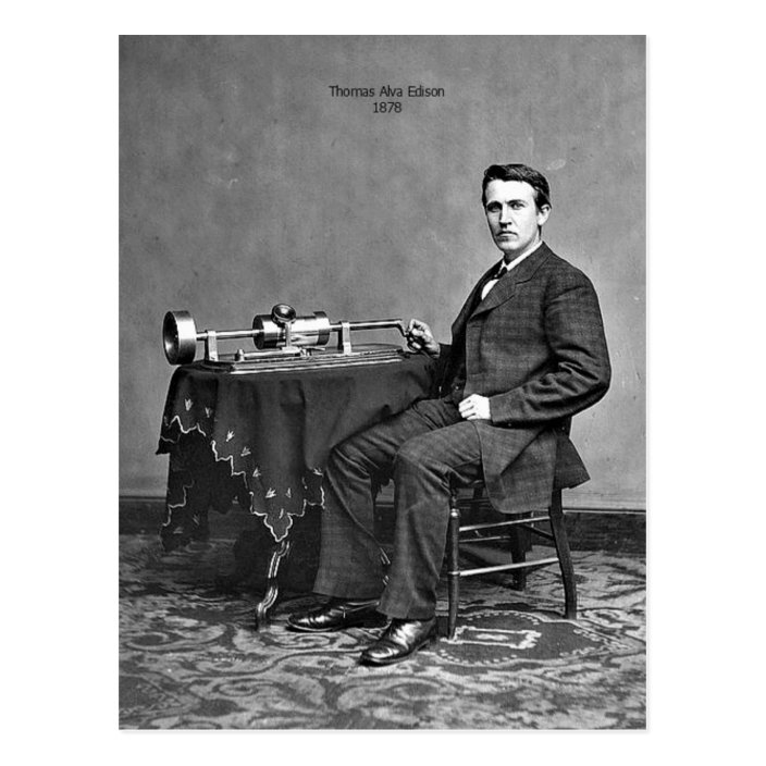 Thomas Edison Postcard | Zazzle.com