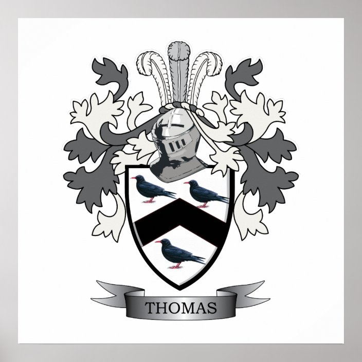Thomas Family Crest Poster | Zazzle.com