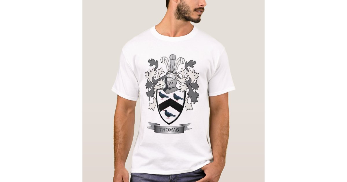 Thomas Family Crest T-Shirt | Zazzle