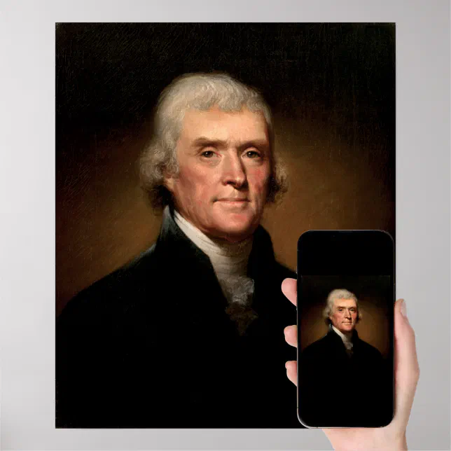 Thomas Jefferson by Rembrandt Peale Poster | Zazzle