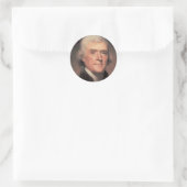 Thomas Jefferson Classic Round Sticker | Zazzle