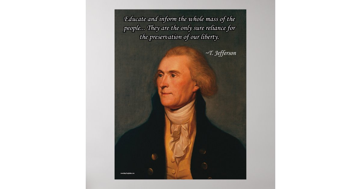 Thomas Jefferson Poster | Zazzle