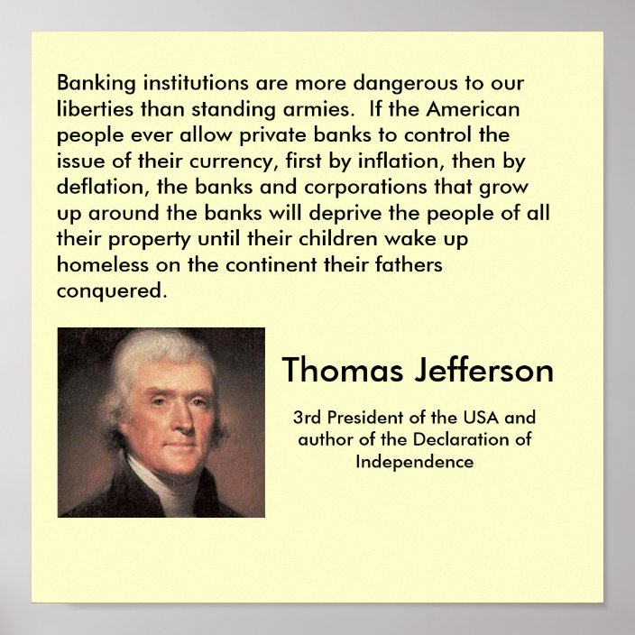 Thomas Jefferson Poster | Zazzle.com