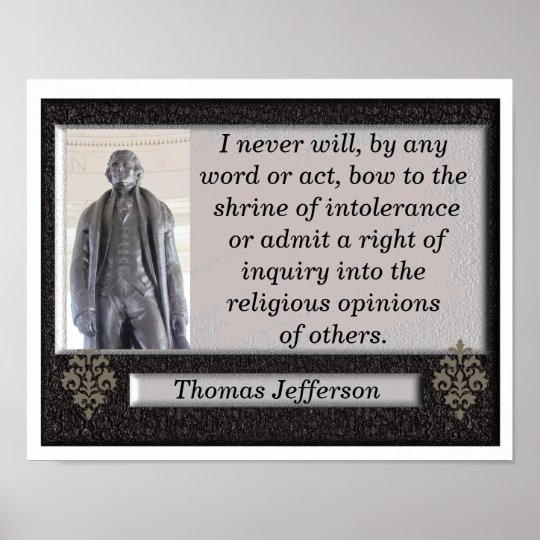 Thomas Jefferson quote -art print | Zazzle.com
