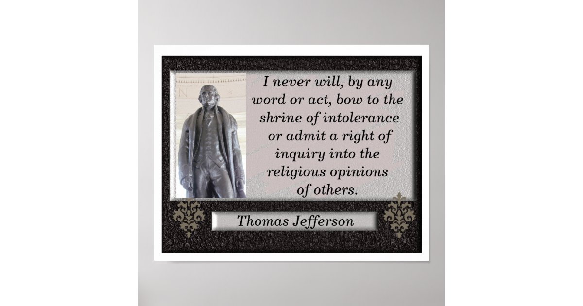 Thomas Jefferson quote -art print | Zazzle