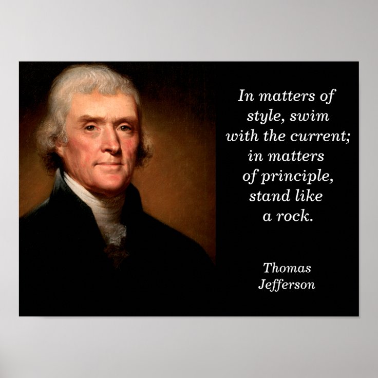 Thomas Jefferson quote - poster | Zazzle