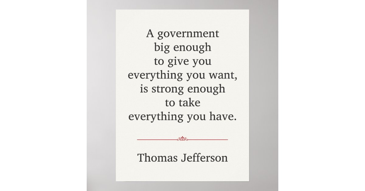 Thomas Jefferson Quote Poster | Zazzle