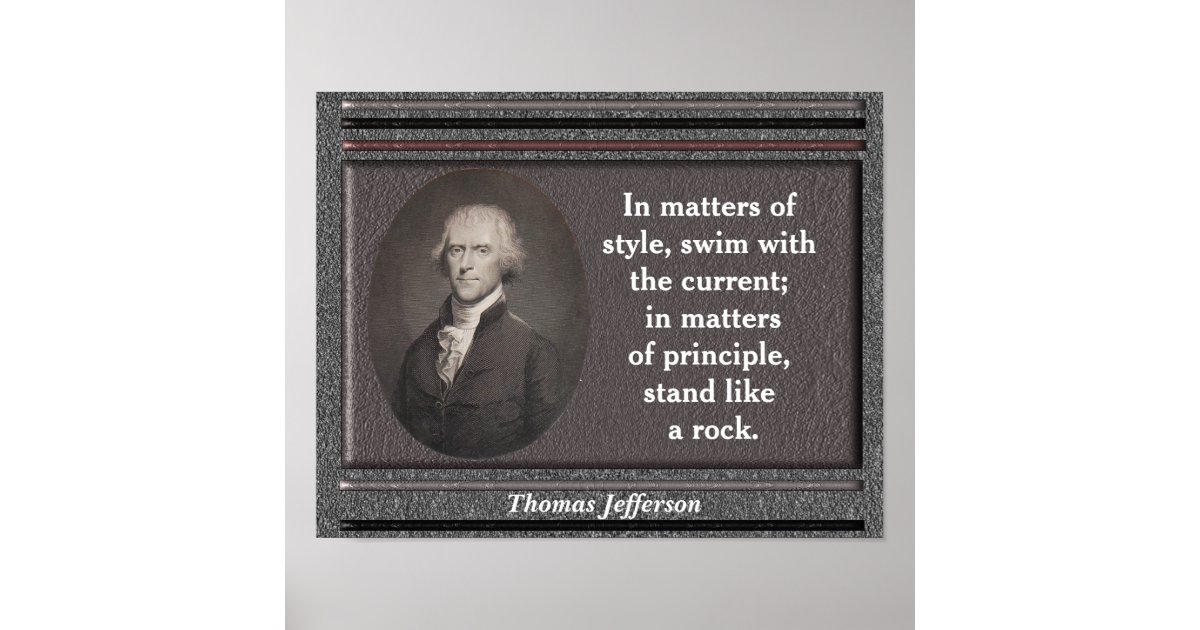 Thomas Jefferson quote - poster | Zazzle
