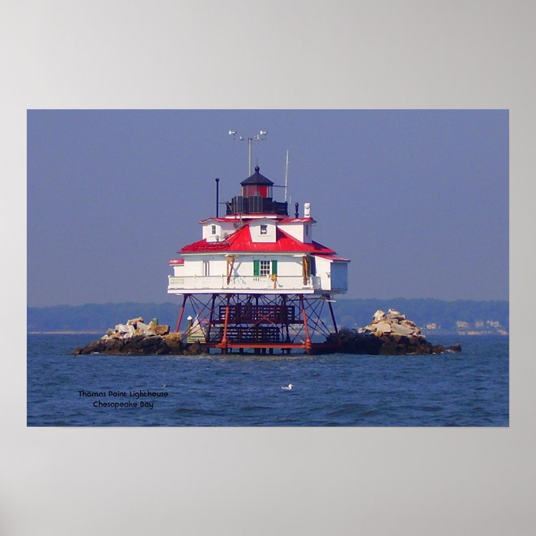 Thomas Point Lighthouse Ch... Poster | Zazzle