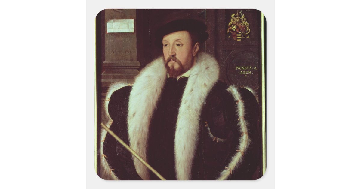 Thomas Wentworth Square Sticker | Zazzle