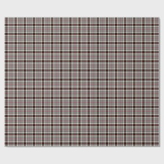 Thompson Clan Gray Formal Dress Tartan Wrapping Paper | Zazzle