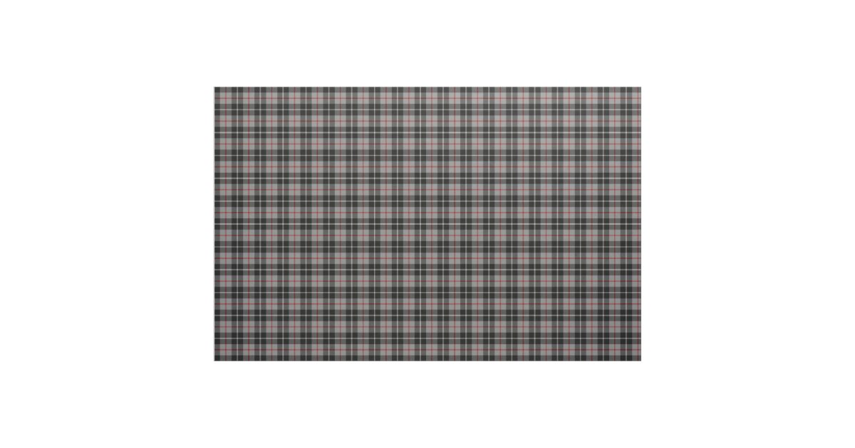 Thompson Tartan Print Fabric | Zazzle