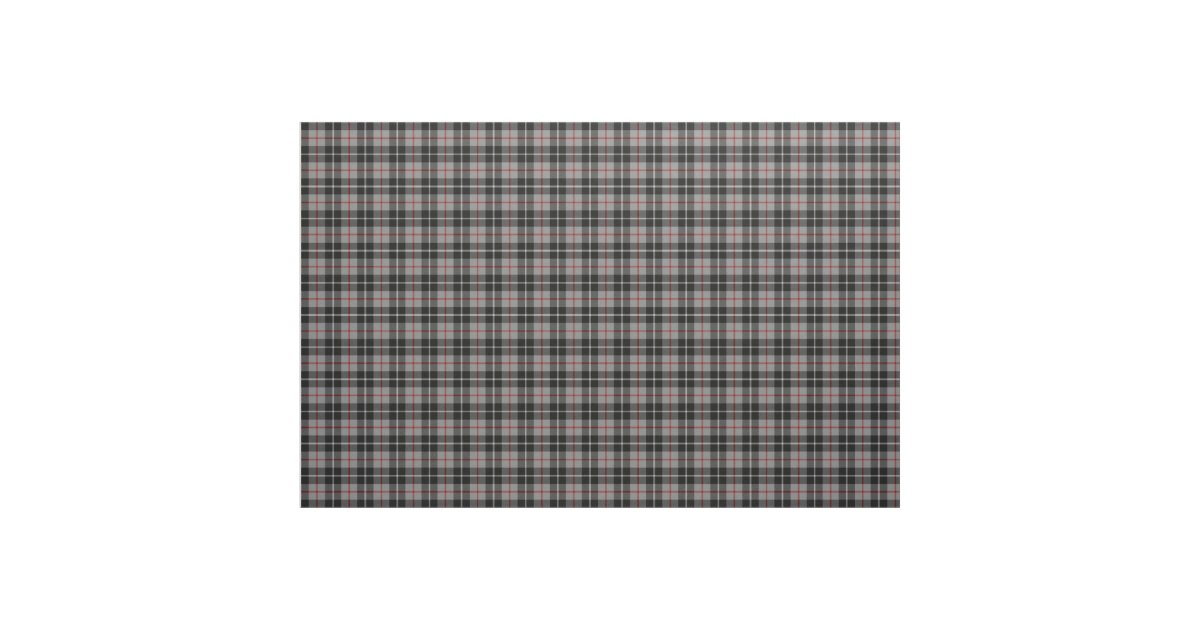 Thompson Tartan Print Fabric | Zazzle