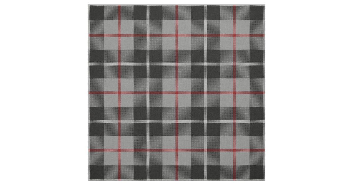 Thompson Tartan Print Fabric | Zazzle