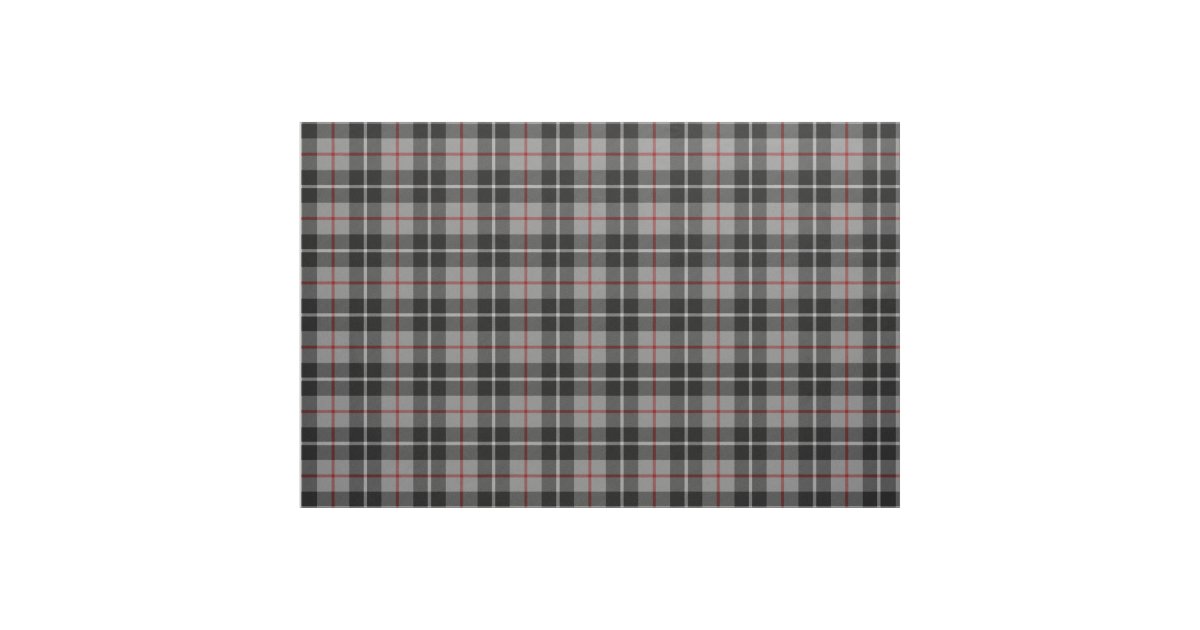 Thompson Tartan Print Fabric | Zazzle