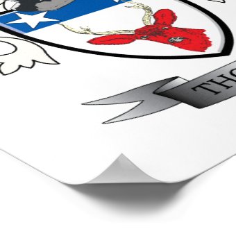 Thomson Family Crest Coat of Arms Poster | Zazzle