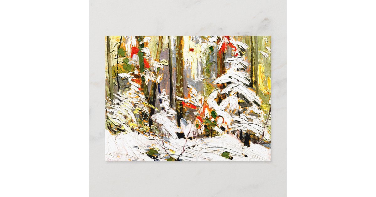 Thomson - Wood Interior, Winter Postcard | Zazzle