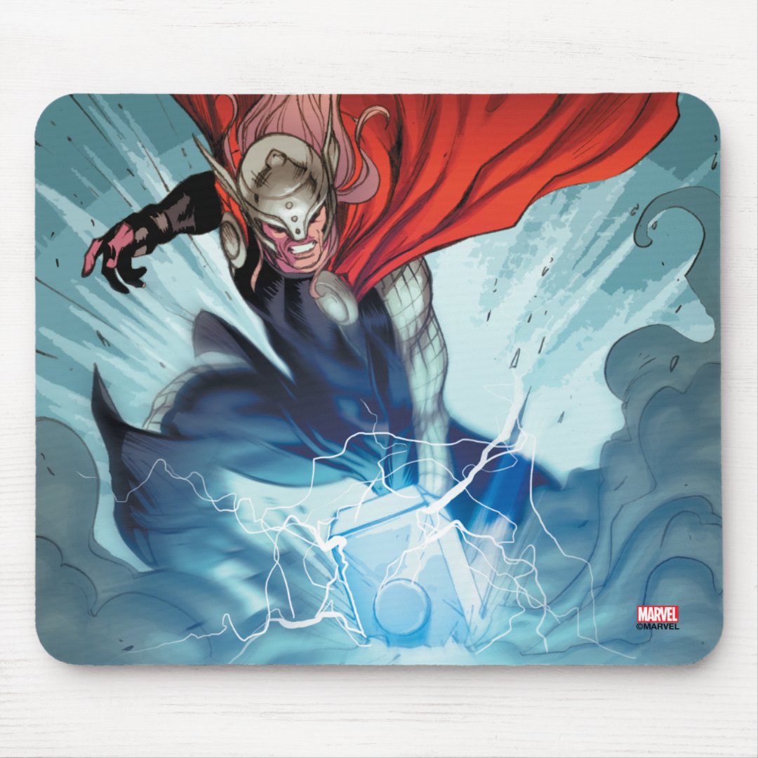 Thor Hammer Comic Panel Mouse Pad | Zazzle