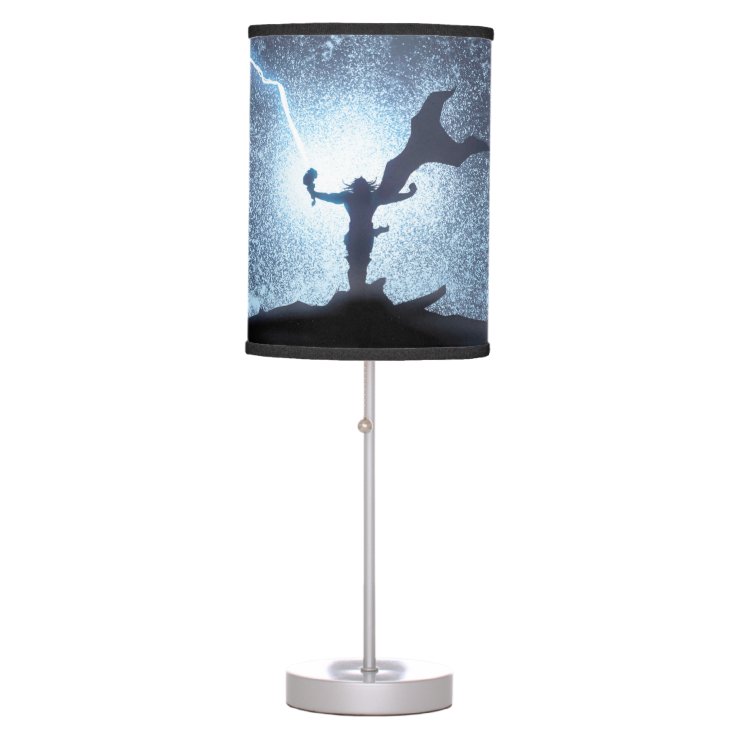 Thor Lightning Comic Panel Table Lamp | Zazzle