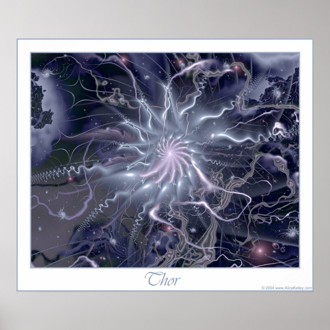 Thor poster - white border | Zazzle
