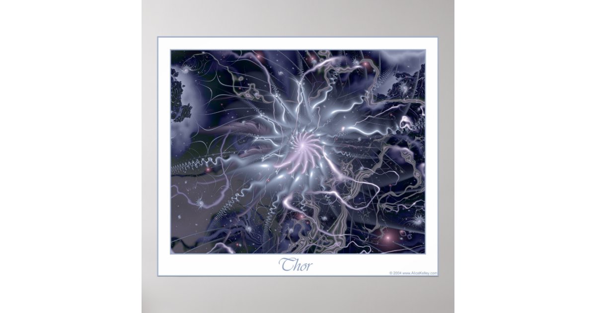 Thor poster - white border | Zazzle