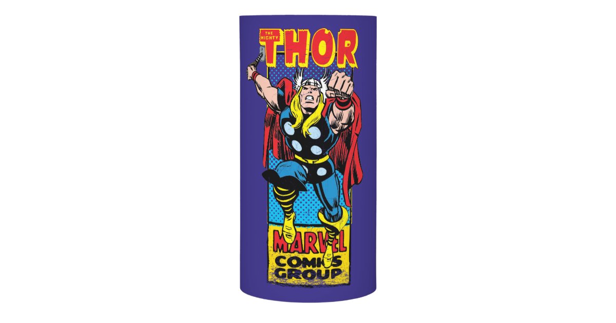 Thor Retro Comic Graphic Flameless Candle | Zazzle
