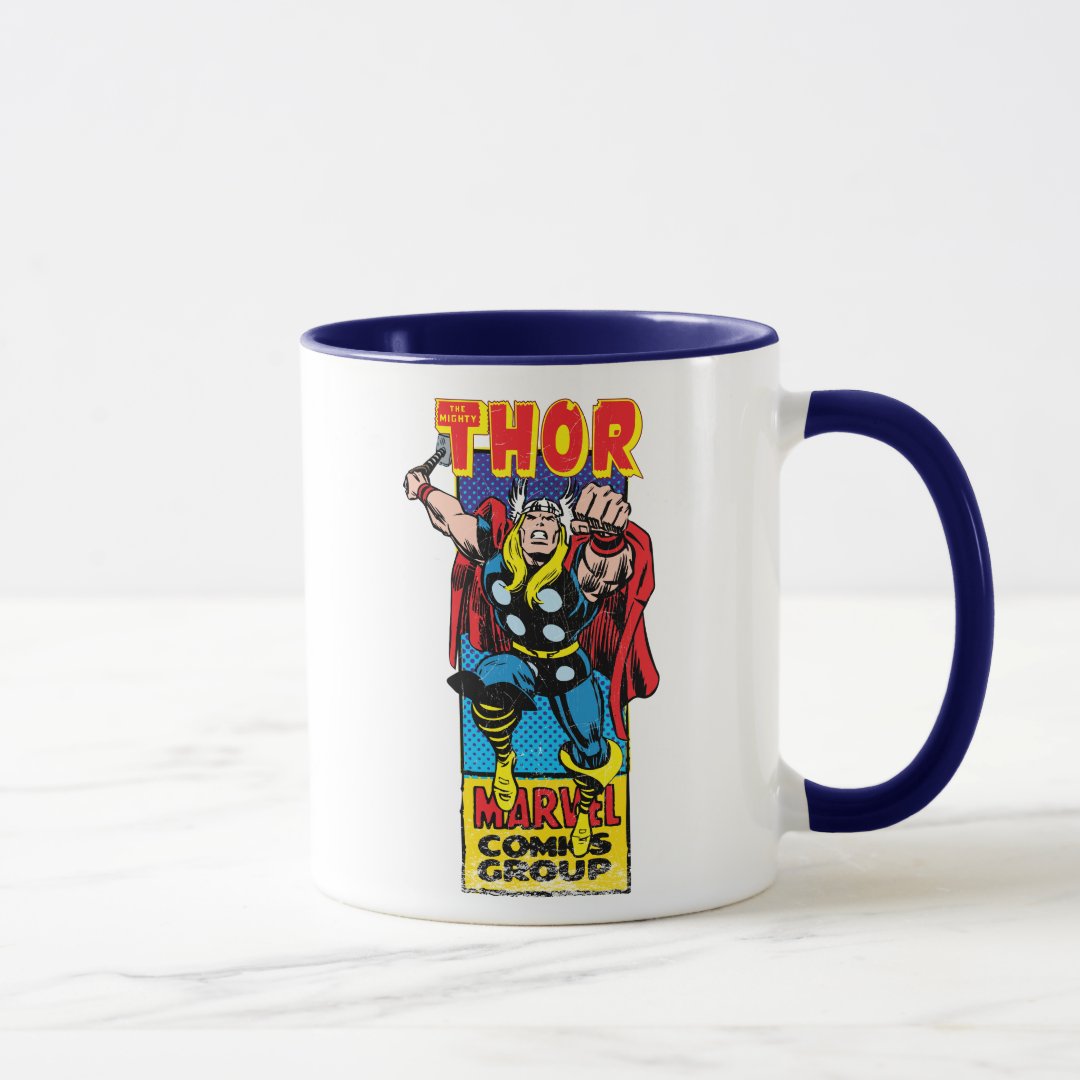 Thor Retro Comic Graphic Mug | Zazzle