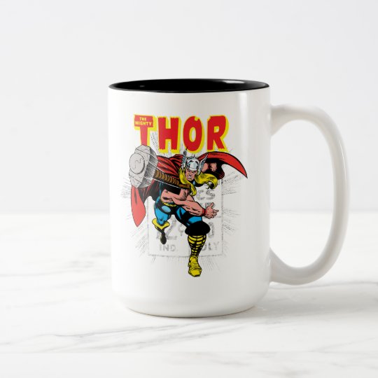 Thor Retro Comic Price Graphic Two-Tone Coffee Mug | Zazzle.com