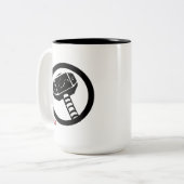 Thor Retro Hammer Icon Two-Tone Coffee Mug | Zazzle