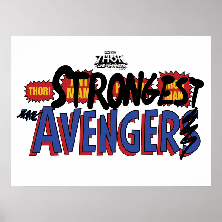 Thor Strongest Avenger Poster | Zazzle