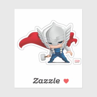 Thor Stylized Art Sticker | Zazzle