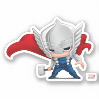 Thor Stylized Art Sticker | Zazzle