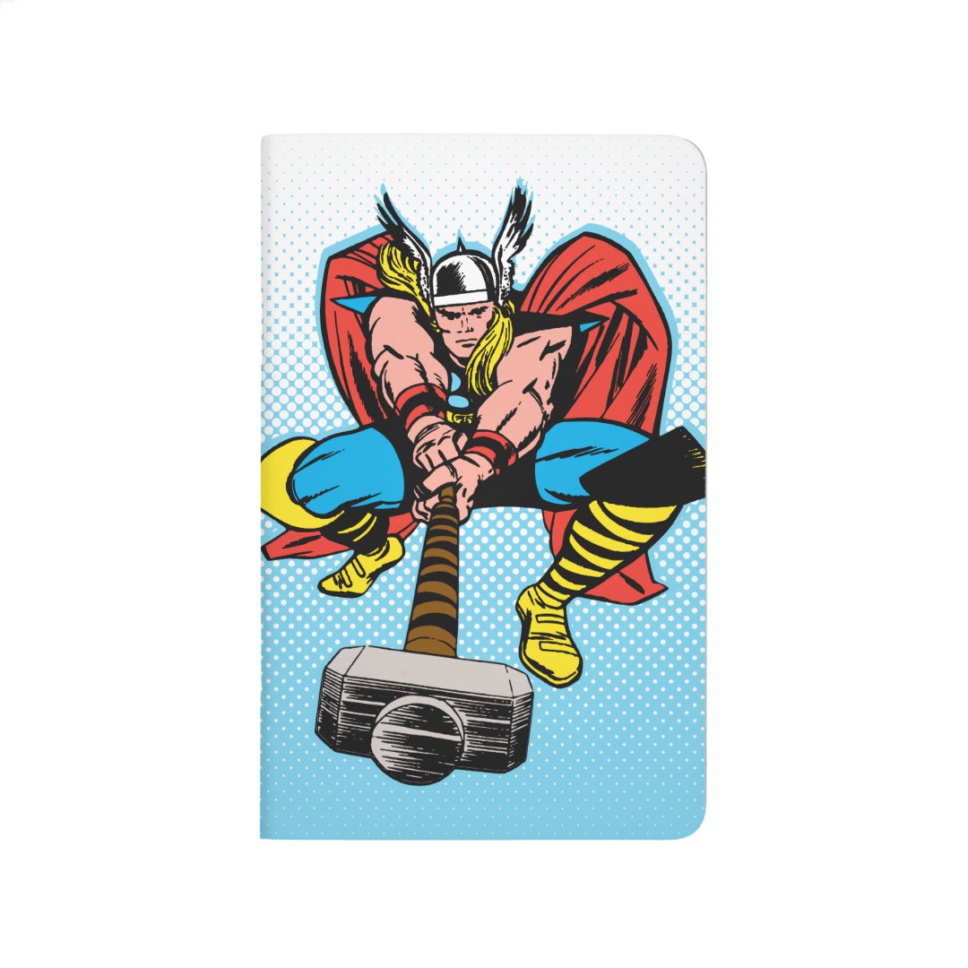Thor Swinging Mjolnir Forward Journal | Zazzle