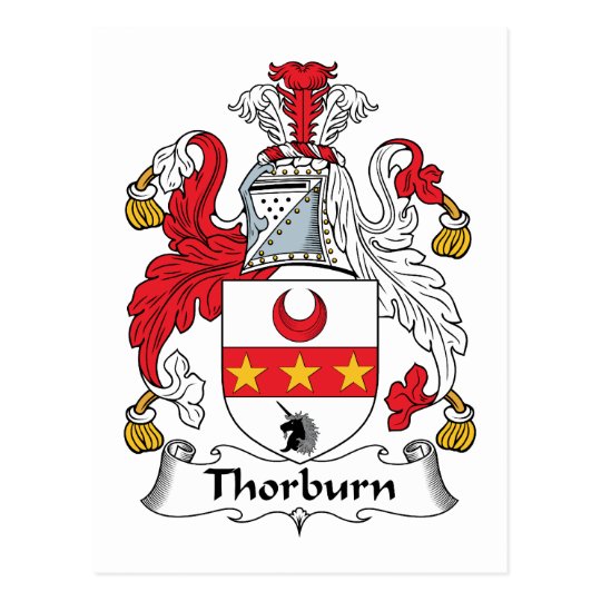 Thorburn Family Crest Postcard | Zazzle.com