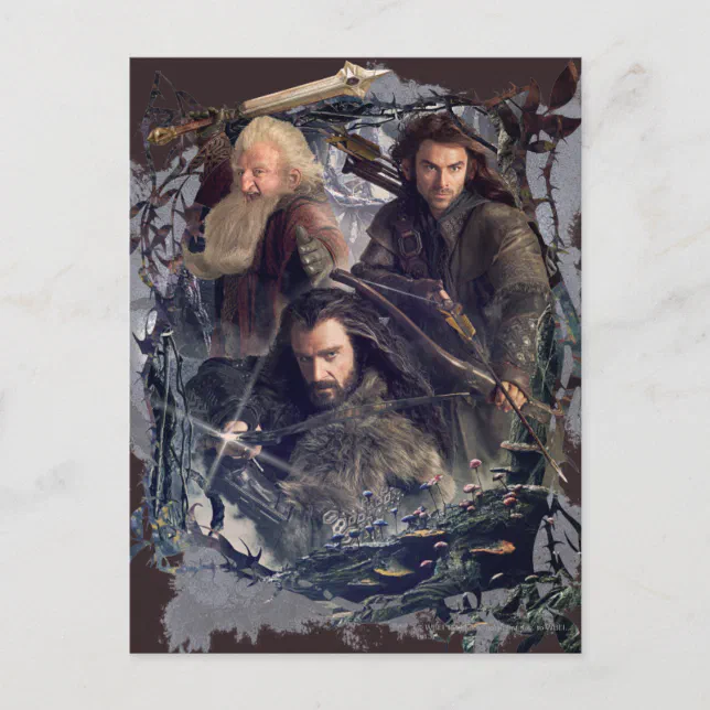 Thorin, Kili, and Balin Graphic Postcard | Zazzle
